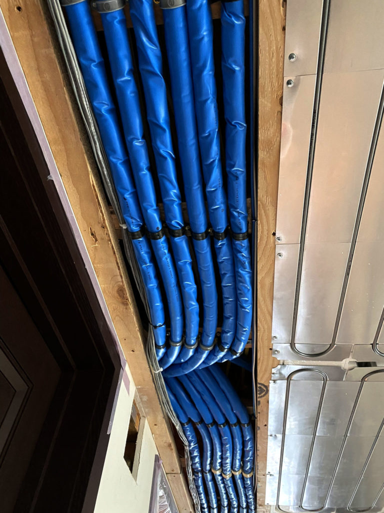 How many Ray Magic® radiant ceiling panels can fit on one manifold loop?