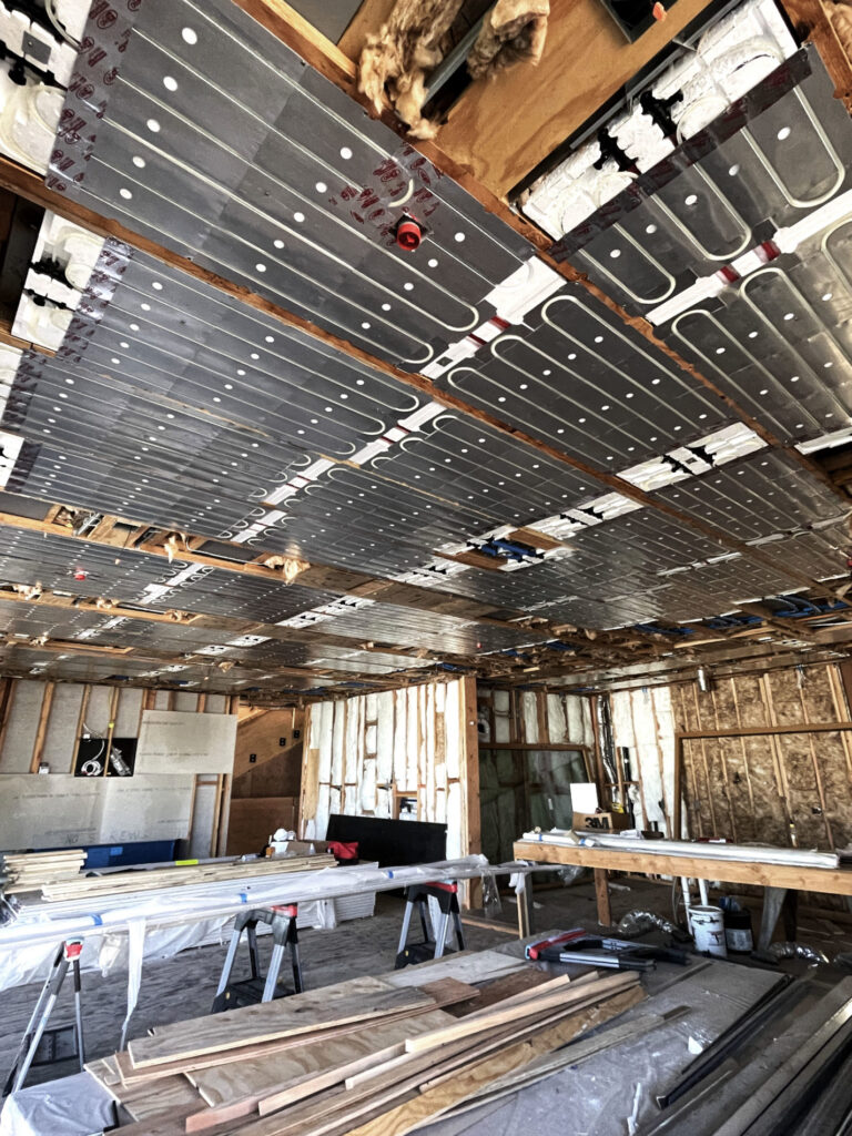 Radiant Ceiling Install By Mayo Mechanical!
