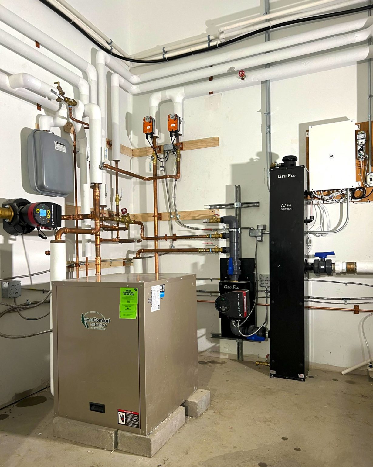 Geothermal Radiant Floor Cooling And Heating in Westport Island, Maine